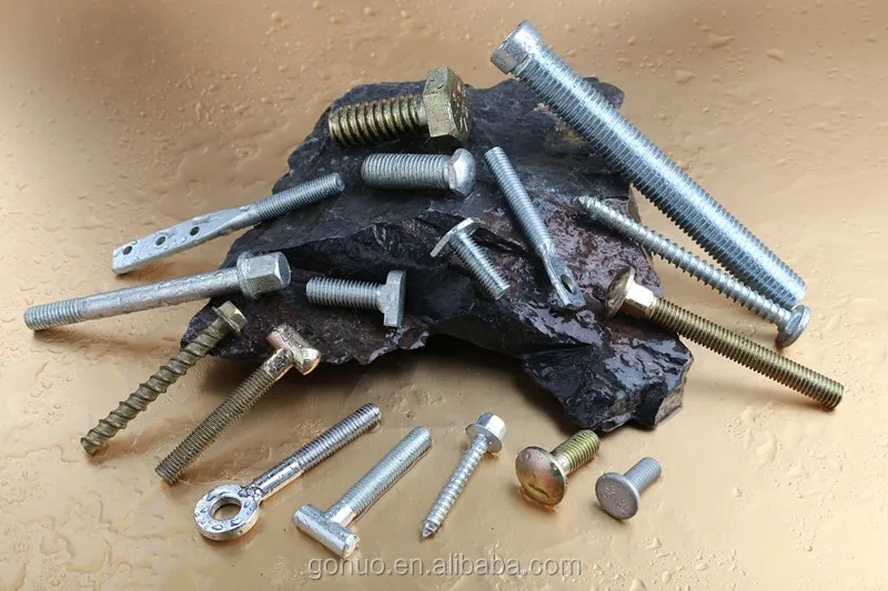 Big Size Hdg Bolt 5/8'' Long Square Head Machine Bolt For Pole Line ...