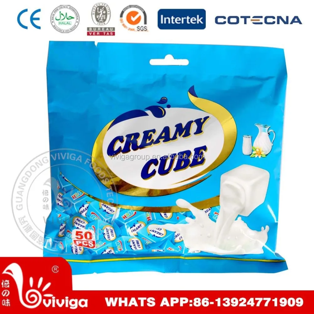2.75g Sweet Square Creamy Milk Cube Candy Hard Milk Candy - Buy Milk ...