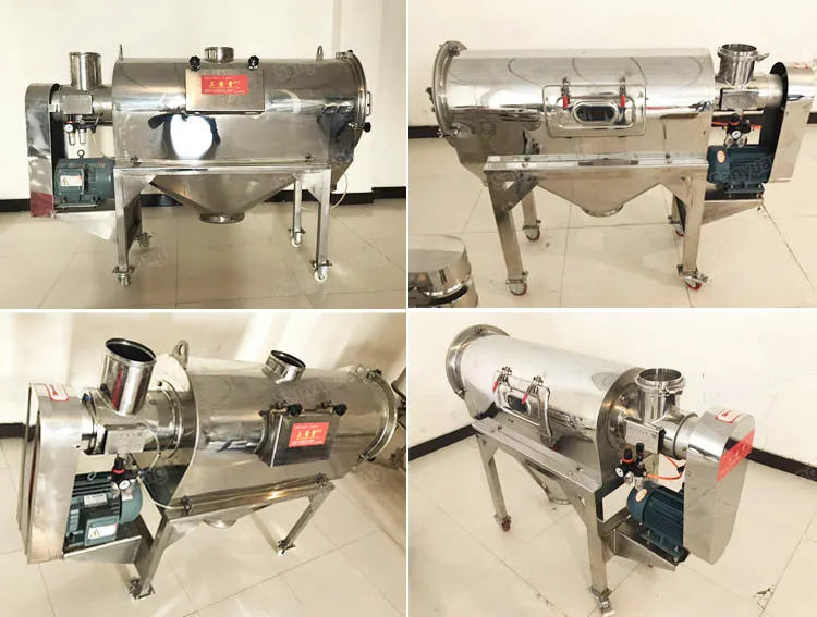 Metal Powder Airflow Horizontal Vibrating Screen Sieve / Air Jet Drum ...