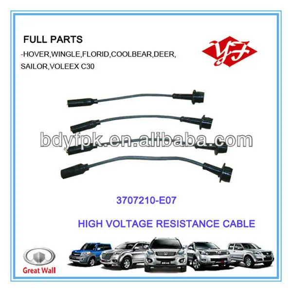 3707210-E07 High Voltage Resistance Cable for Car Accessories