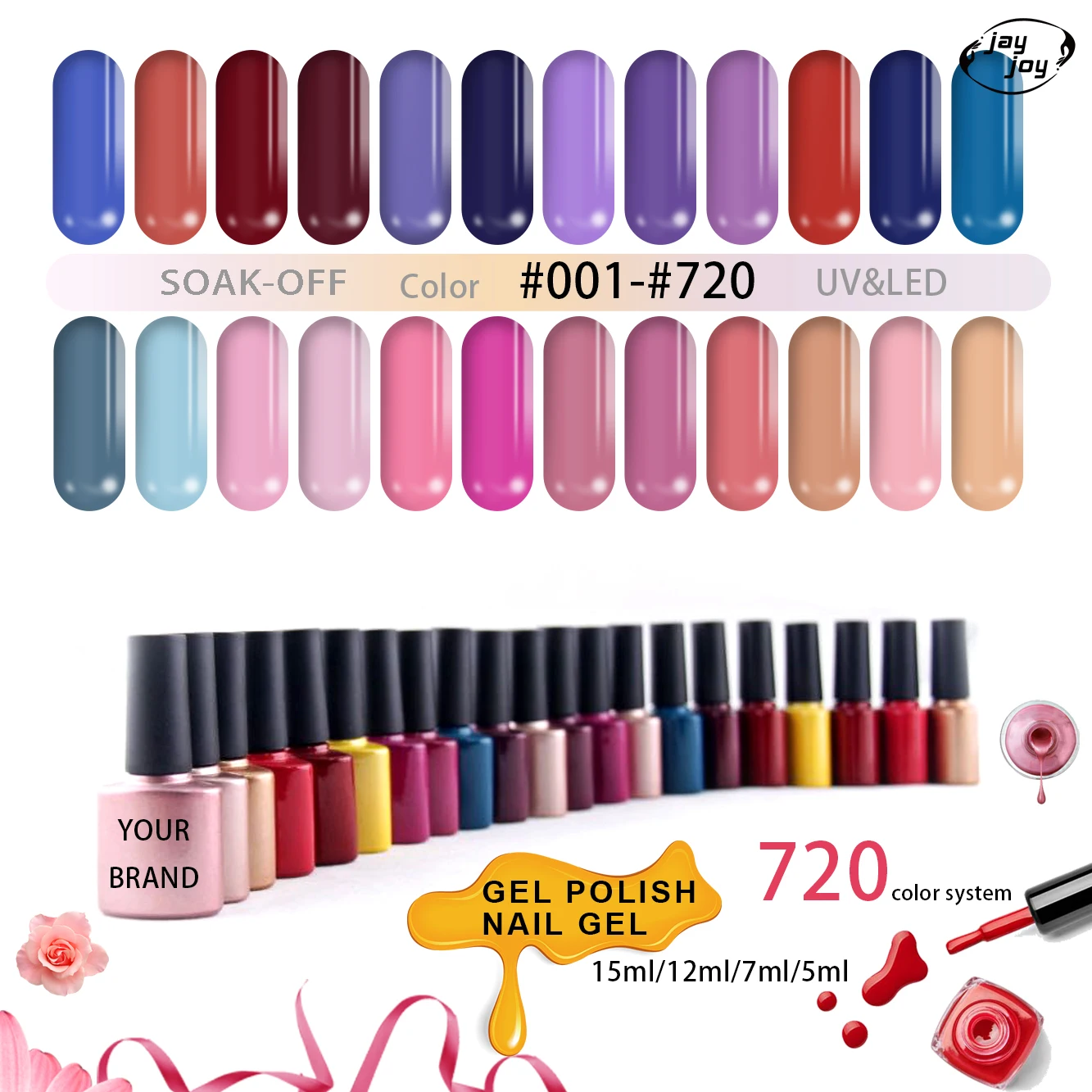 Nuevos Productos 720 Colores Etiqueta Privada Ins Uv Esmalte De Uñas De Gel - Buy Nuevos ...