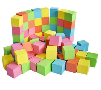 Colorful Education Cube Blocks Eva Foam Blocks 3d Puzzle Children's Toy ...