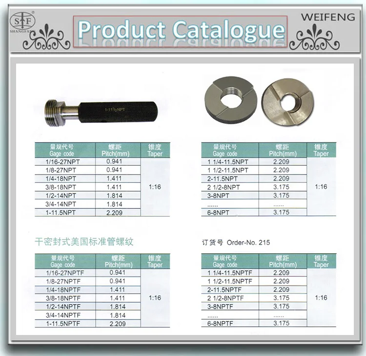 NPT Pipe Thread Ring Plug Gauge(ansi)| Alibaba.com