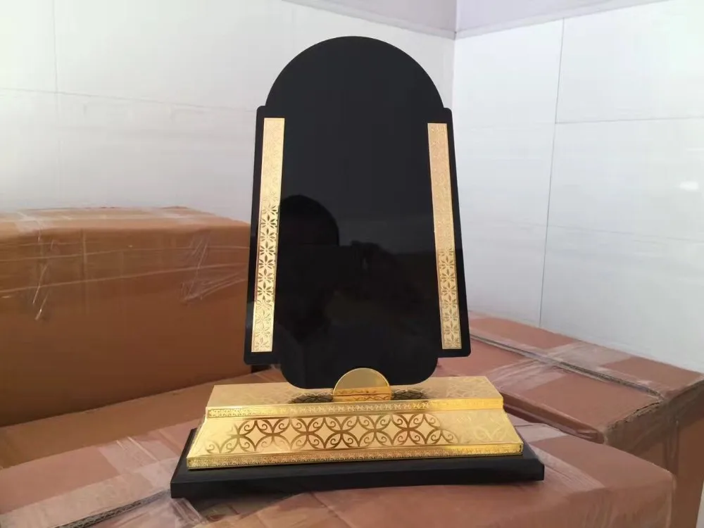 2018 New Design Saudi Arabic Black Acrylic Trophy for the Middle East ...