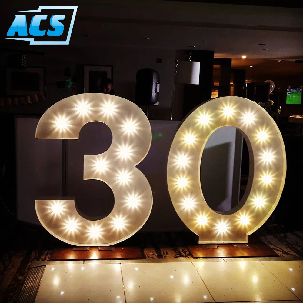 Letras Led Del Alfabeto Personalizadas Al Aire Libre Para Decoración De ...