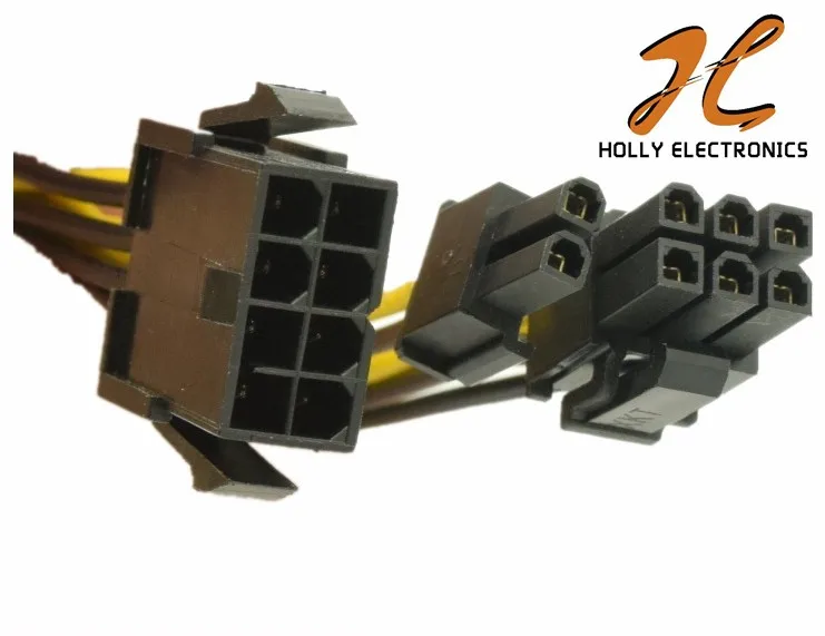 PCIE 16awg Cable Woven Mesh Pci-e Cable Power Extension Cord Pcie 8 Pin ...