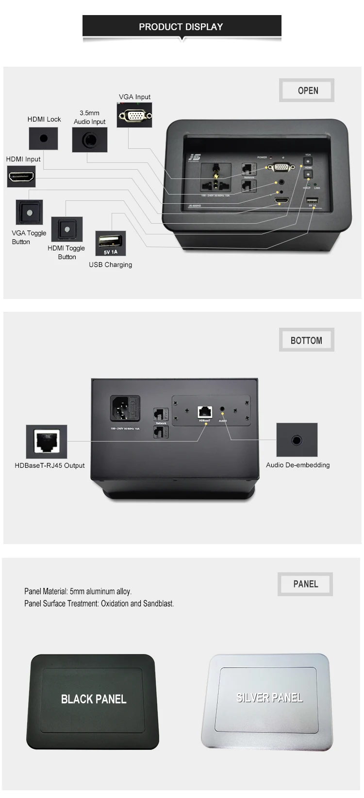 High Quality Customizable Network Table Interconnect Box - Buy ...
