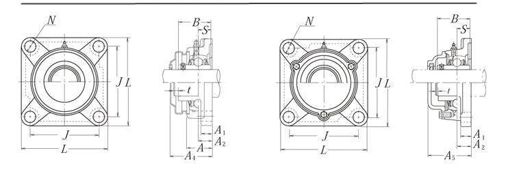 日本nsk F204 F205 F206 F208ベアリングucf204 Ucf205 Ucf206 Ucf208ピローブロックベアリング ...