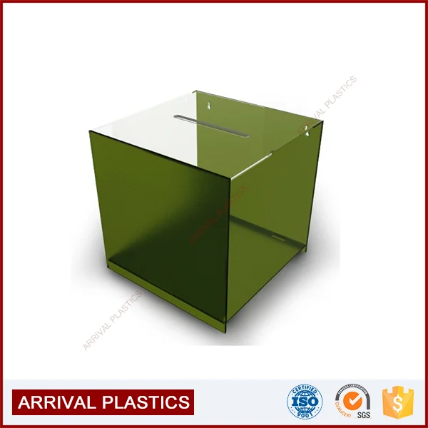 Red Clear Color Plastic Case Wall Mounted Outdoor Acrylic Suggestion ...