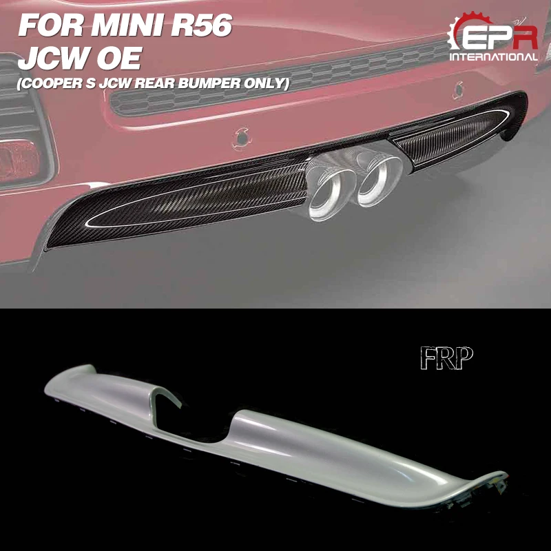 For Cooper R56 Jcw Rear Diffuser With Front Lip Fiberglass Carbon Fiber ...
