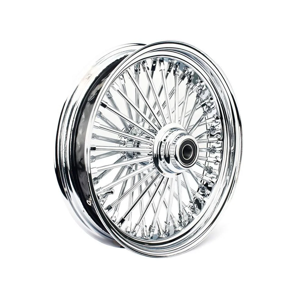 Custom 48 Spokes Chrome Motorcycle Wheels For Harley Davidson - Buy ...