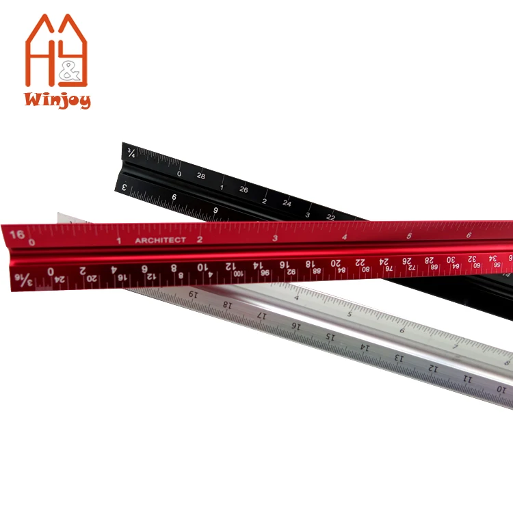12" Inch Architectural Scale Ruler,Great Draftig Tools With Scale,Metal ...