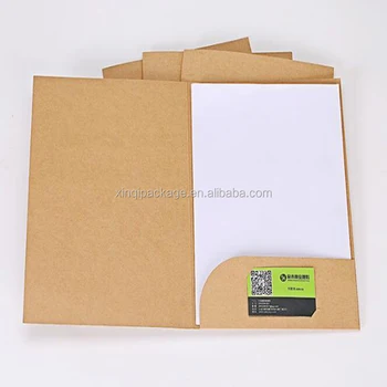 Kraft Paper 250g,2 Pocket Folders A4 File Presentation Pp File Folder ...