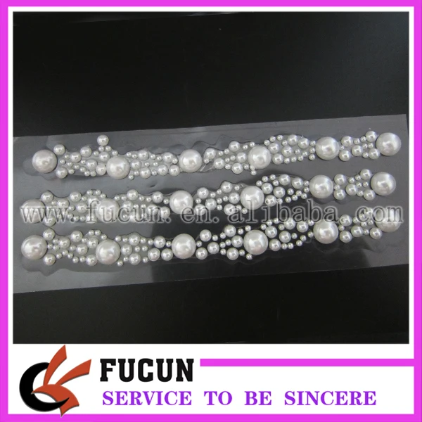 Self Adhesive 3 Rows Of Cluster Go Gems Rhinestone Stickers Ivory,Clear ...