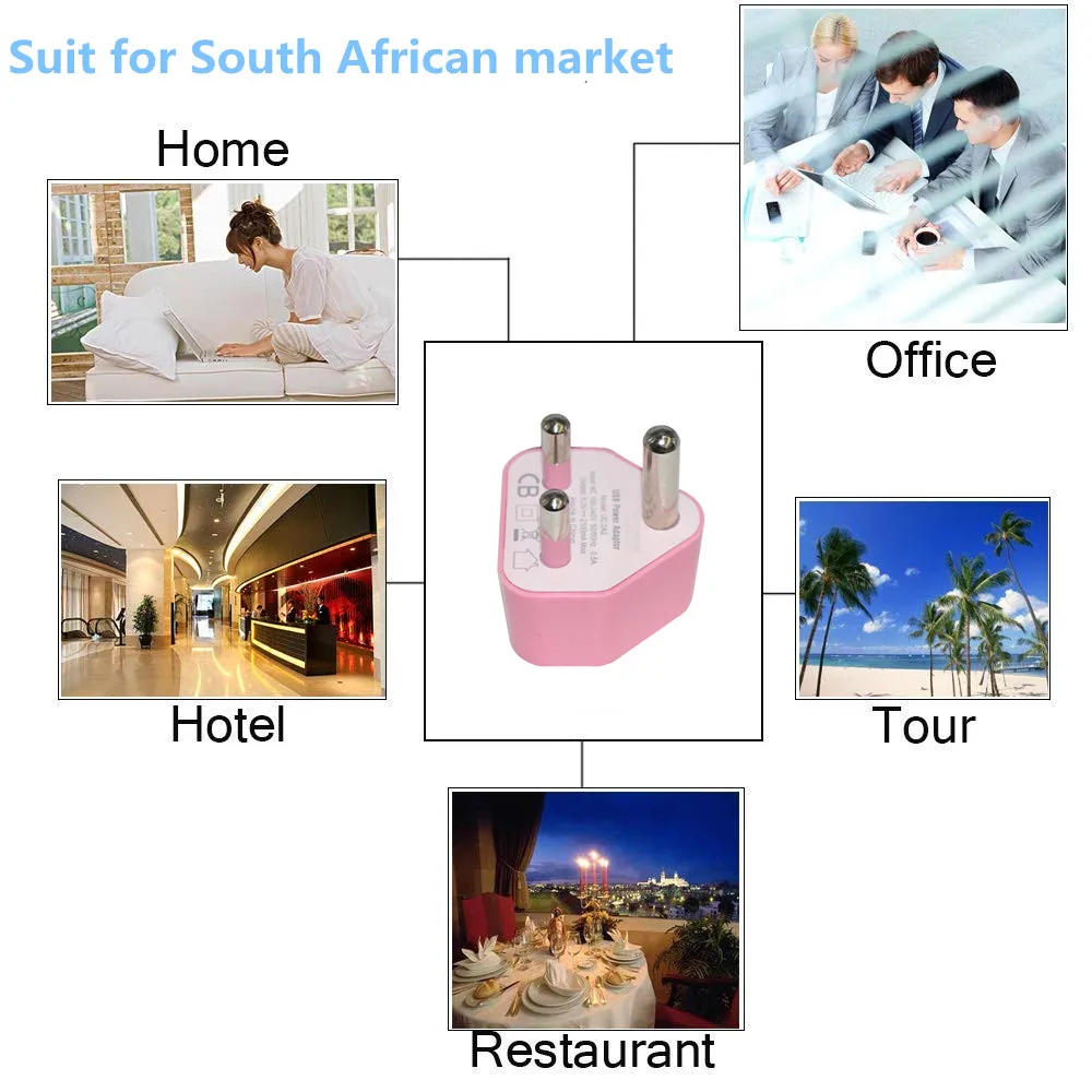 India 3 Pin 5v 2a 2.1a Indian Mobile Phone Travel Charger 5v/2a South ...