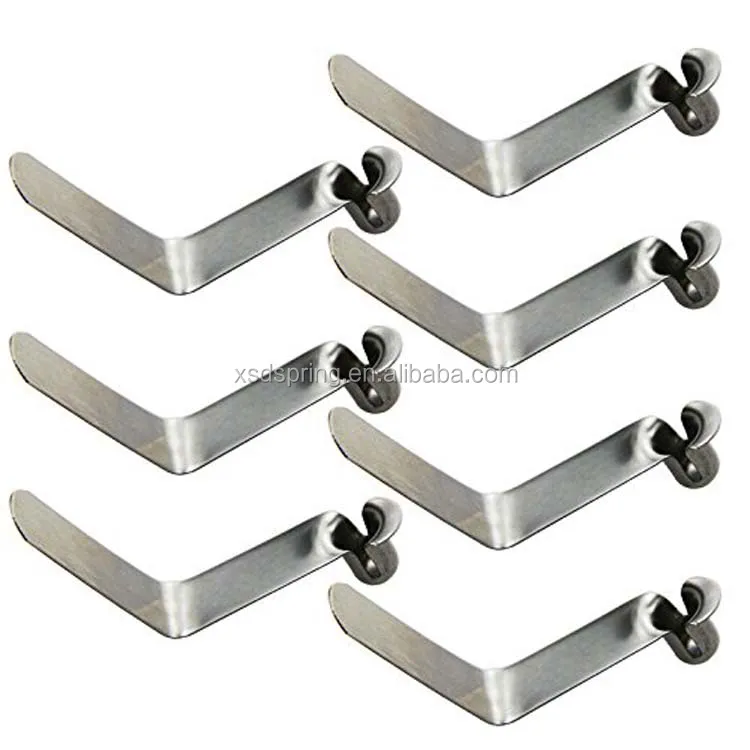 Nickel Plated Spring Steel Tube Lock Pin - Push Button Clip