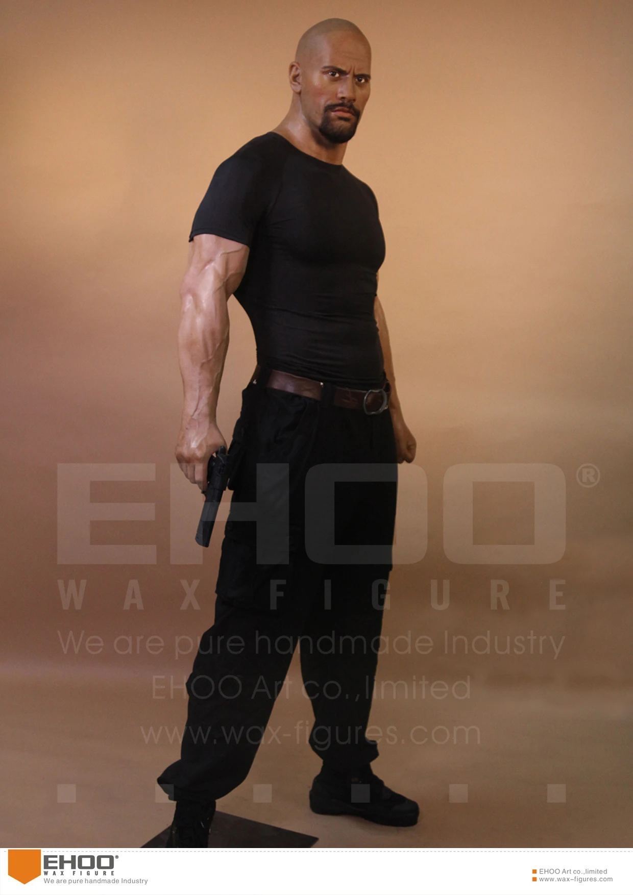High Quality Lifesize Movie Star Dwayne Johnson Resin Sculpture For ...