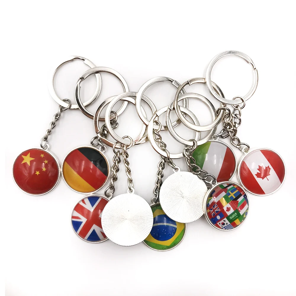 Country Flag Keychains - Promotional Gifts for Friends