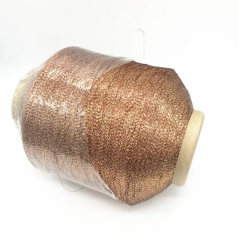 Hot Selling Mh Type Metallic Lurex Yarn Copper Metallic Weaving Yarn ...
