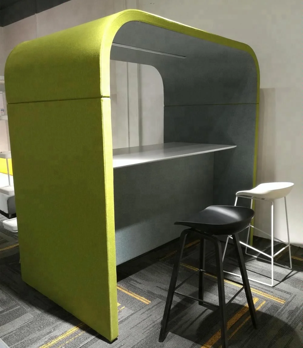 Luxury Office Mini High Bar Table And Chair With Upholstery U Shape ...