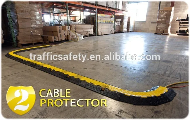 Safety Durable Wire Cover Industrial Floor Cable Protector 5 Channel ...