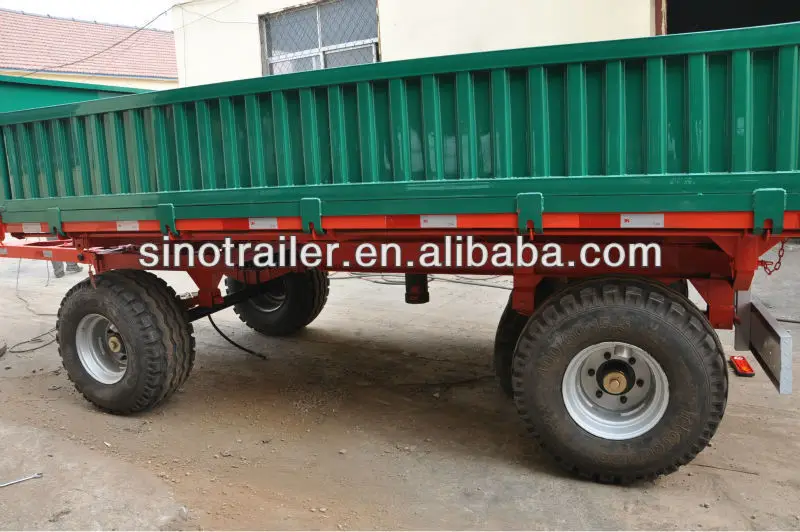 8 Ton Farm Wagon Dump Trailer with Big Wide Tire - High Productivity