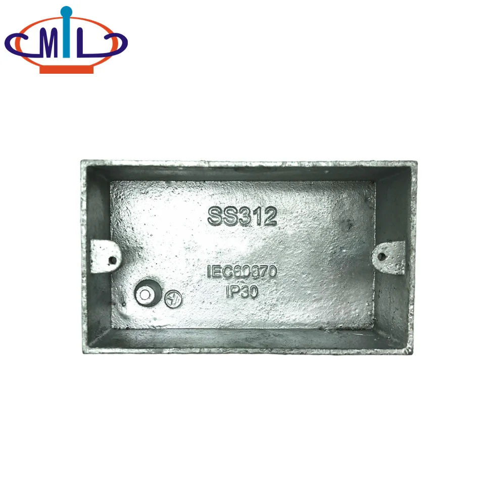 2 Gang Iron Malleable Surface Switch & Socket Box - Buy 2 Gang Iron ...