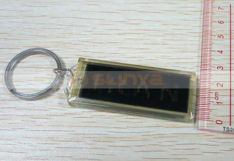 Promotional Solar Powered Keychain with Flashing Light - Custom Acrylic ...