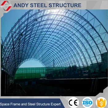 Long Span Steel Structure Dome Storage For Coal Shed - Buy High Quality ...