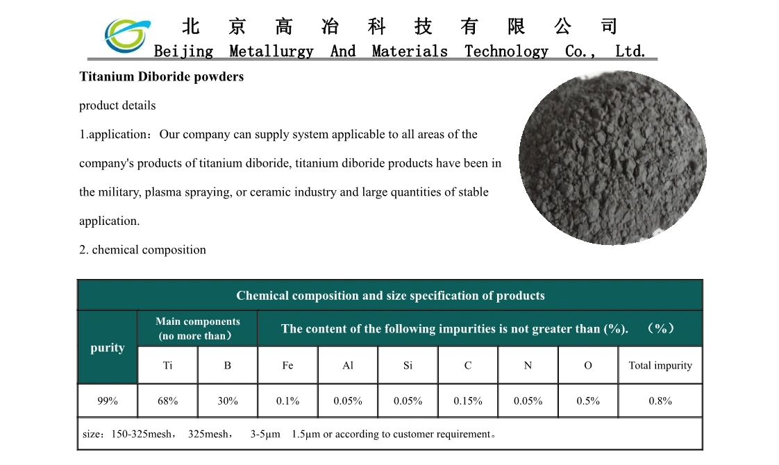 3n Ultrafine Tib2 Powder Titanium Diboride - Buy Zirconium Diboride ...