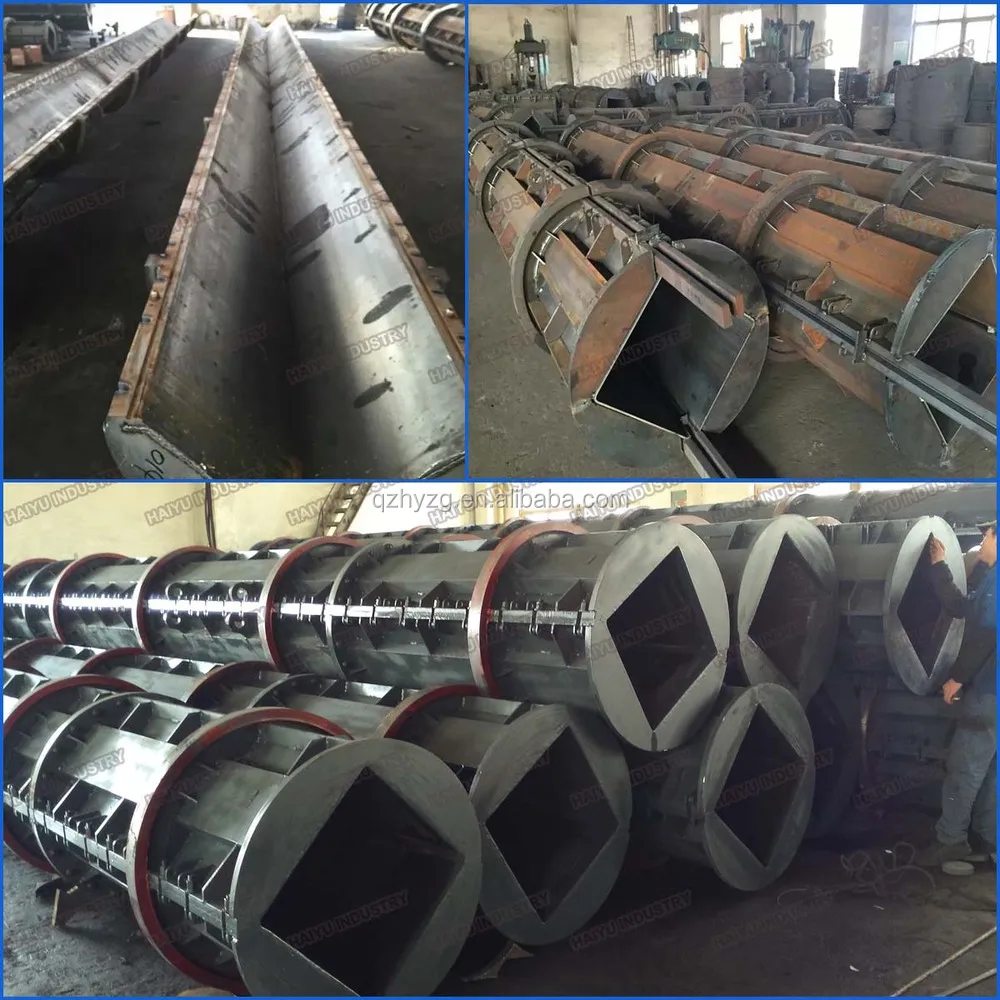 Algeria Standard Concrete Rectangle/square Electric Pole Forming ...