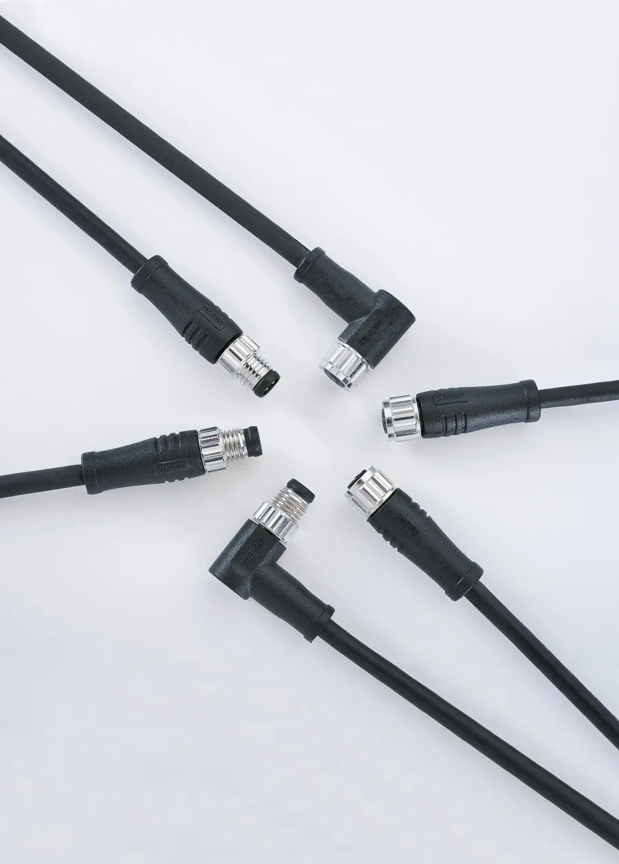 M8 Double Ended 8 Pin Shielded 3m Cable Pvc Male To Female Straight ...