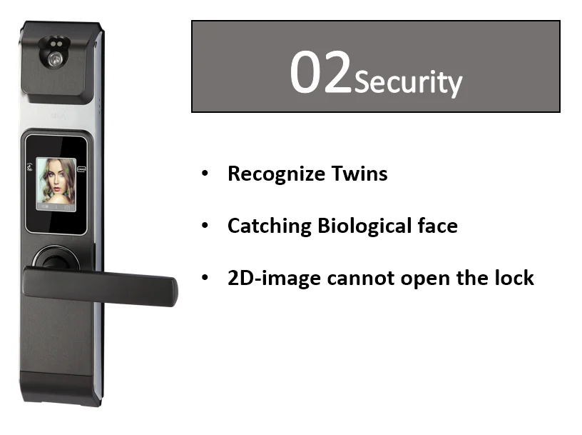 Waterproof Biometric Voice Face Door Lock With Eye Scanner - Buy Face ...