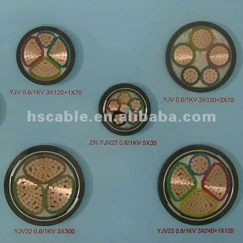 0.6/1KV Copper Conductor PVC Insulated Steel Tape Armoured VAV LVAV Cable