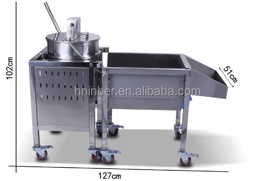 China Stainless Steel Commercial Caramel Kettle Corn Popcorn Machine ...