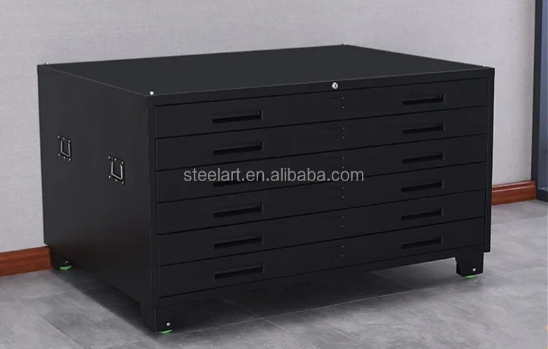 New 5 Drawer Metal A1 Art Paper Storage Cabinet - Steelart
