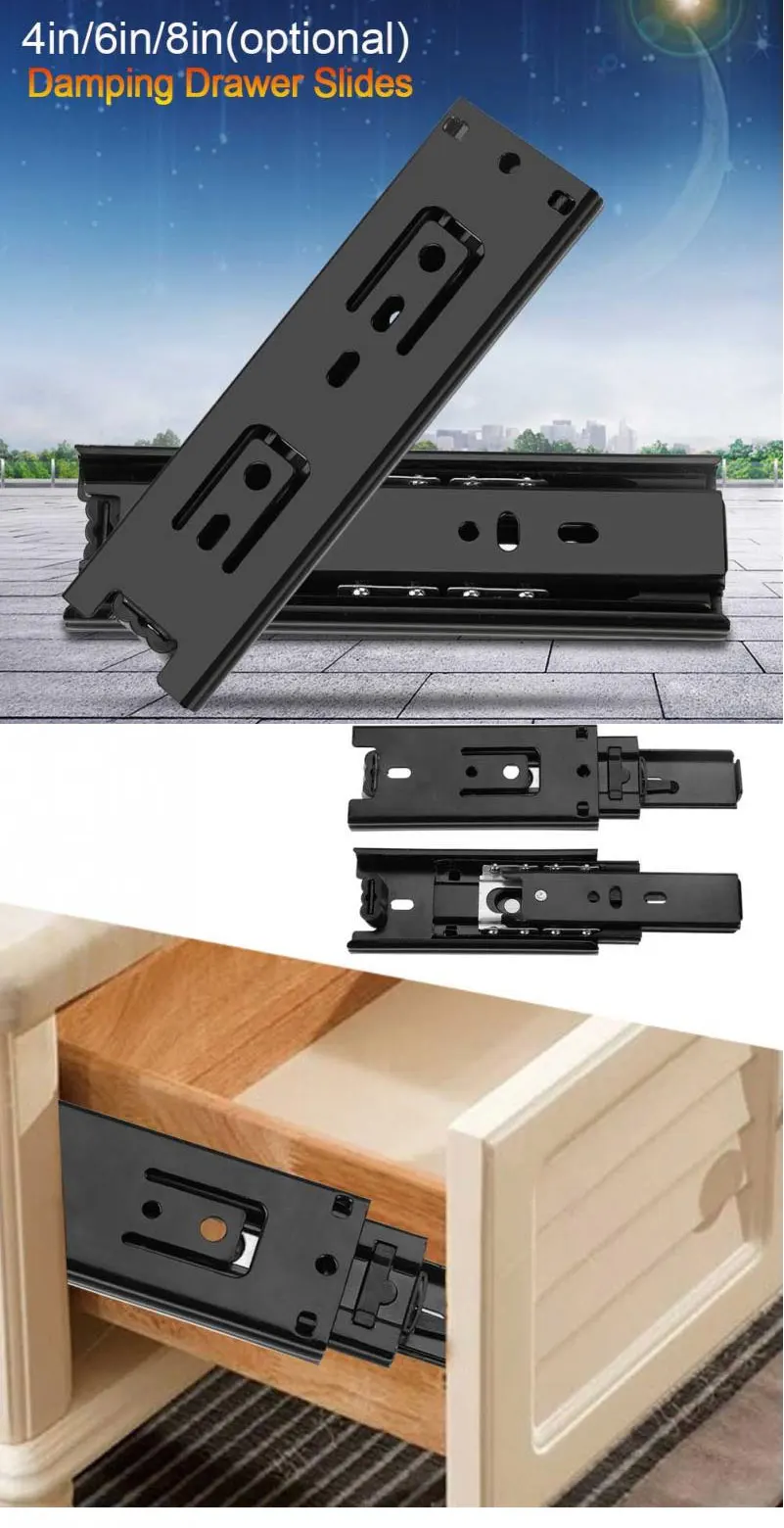 Mini Short Drawer Slides - Full Extension Guide Rail
