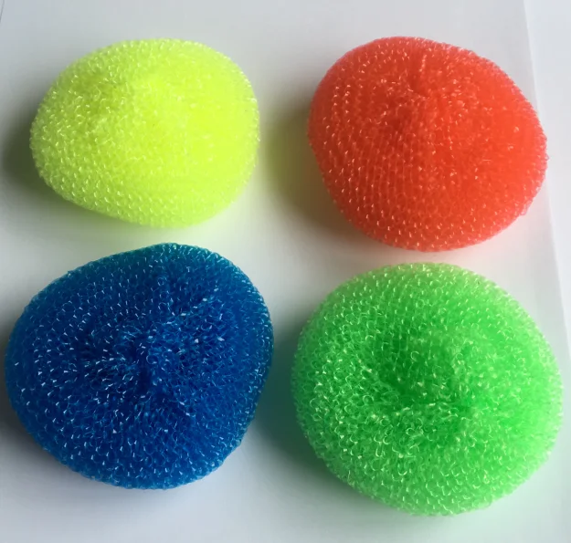 Plastic Pot Scrubber /cleaning Ball Mesh Scourer - Buy Plastic Pot ...