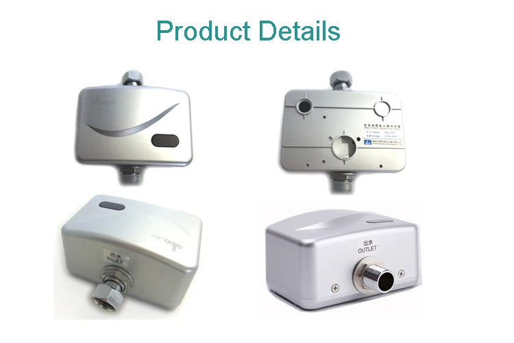 Urine Flusher Automatic Flush Valve Sensor Urinal | Wall-Mounted 1.5gpf ...