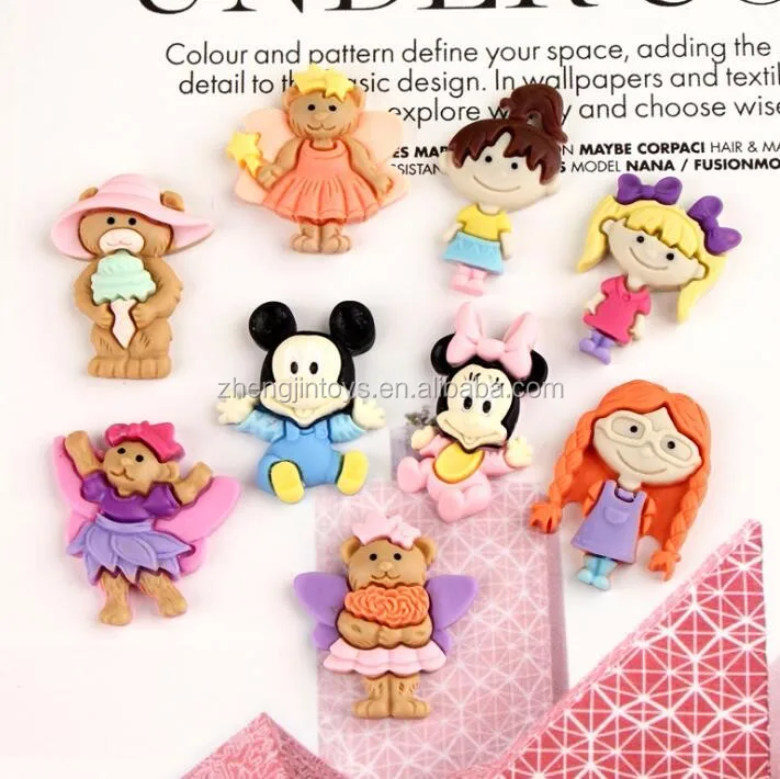 High Quality Resin Cartoons Accessories Kids Inkpad Diy Hair Handcrafts ...