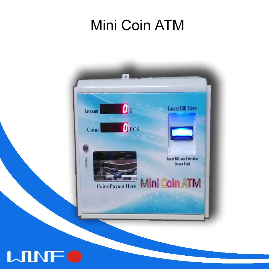 Coin Vending Machine/ Mini Bill Exchanger Machine/ Wall-mounted Coin ...