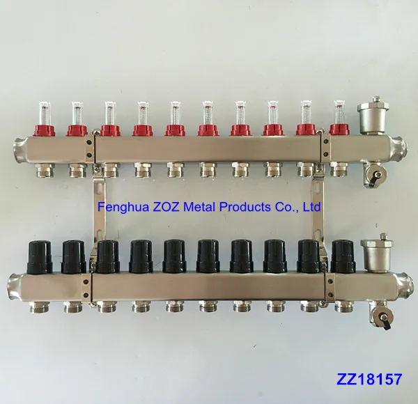 Floor Heating Manifold,Stainless Steel Central Floor Heating Manifolds ...