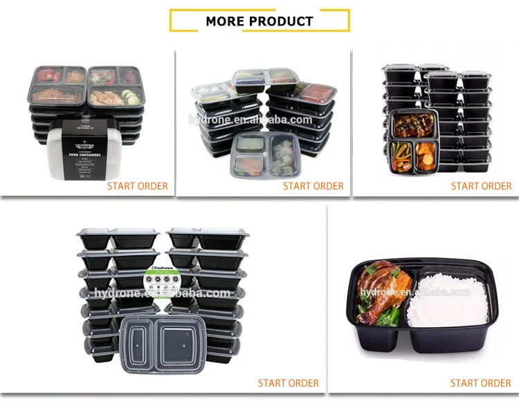 Contenedor Desechable De Plástico Reutilizable Para Comida,Contenedor ...