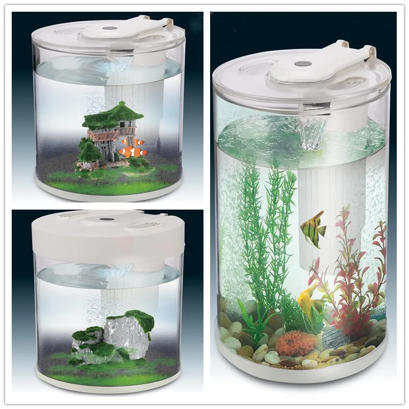 Clear Zoology Mini Size Cylinder Acrylic Fish Tank - Buy Cylinder Fish ...