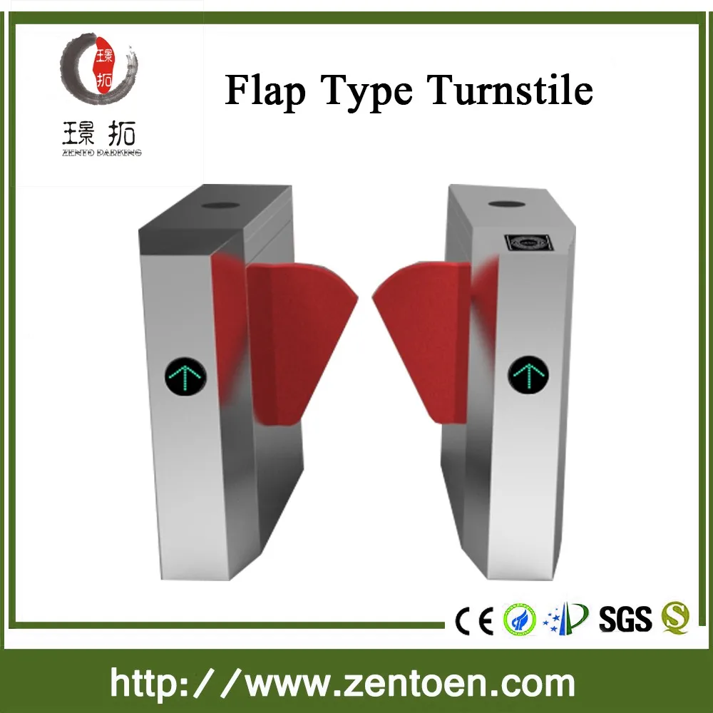 Retractable Biometric Flap Gate Barrier Turnstile For Access Control ...