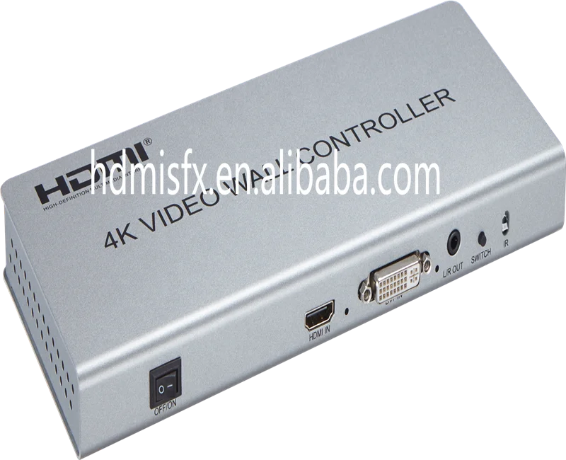 2x2 video wall controller 4K divide a complete signal to 4 HDMI video ...