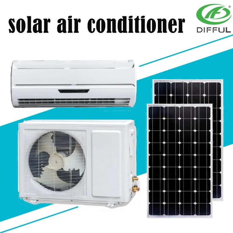 24000btu 48v Hot Sell Hybrid Solar Air Conditioner Mini Split Air ...