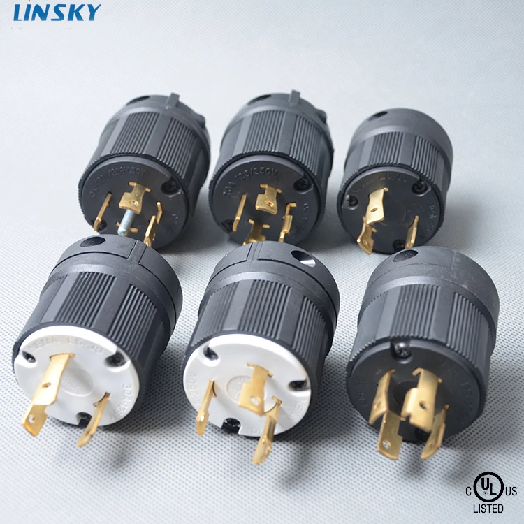 Shanghai Linsky NEMA Plug 20A 250V - Reliable Industrial Electrical Plug