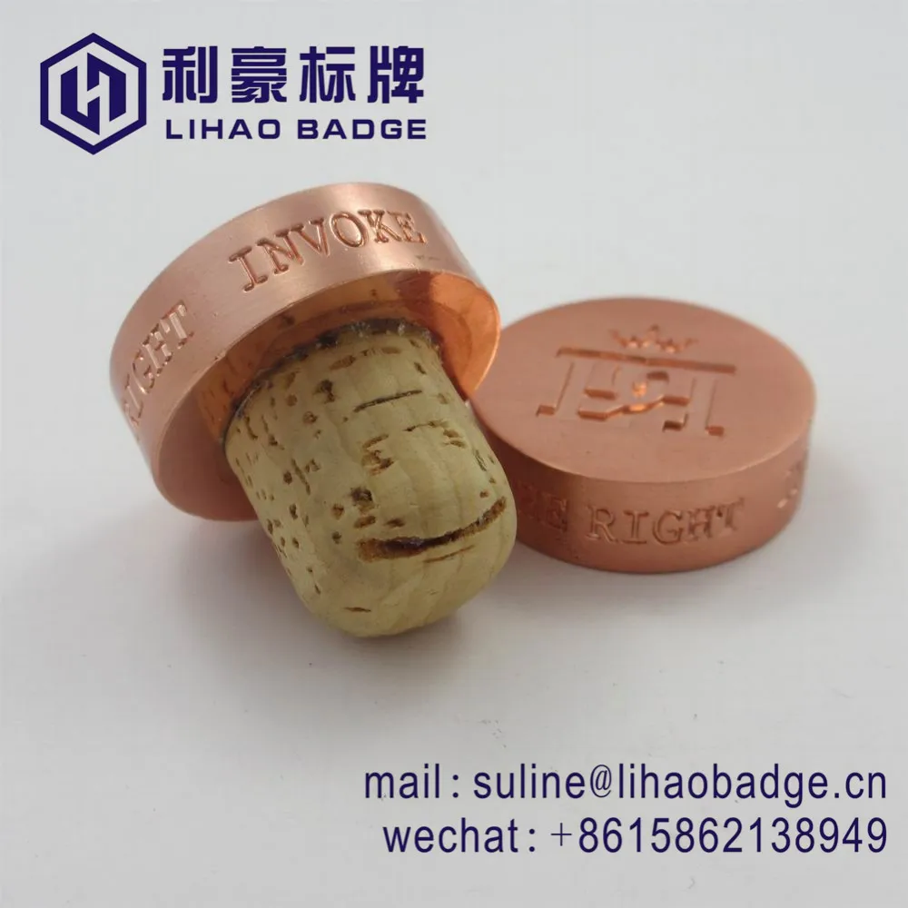 Custom Red Copper Plated Metal Bottle Caps For Tequila Bottles Bottle ...