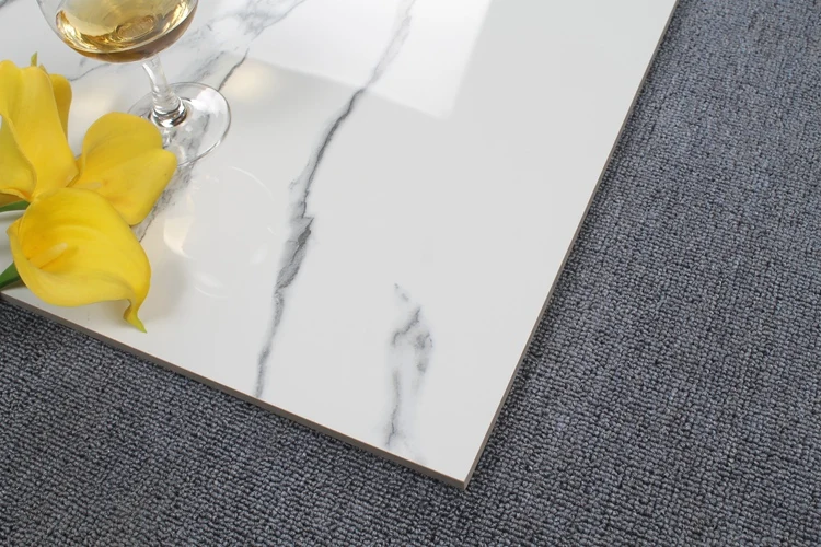 High Quality Ceramic Floor Glazed White Marble Tile 600x600 - Buy White ...